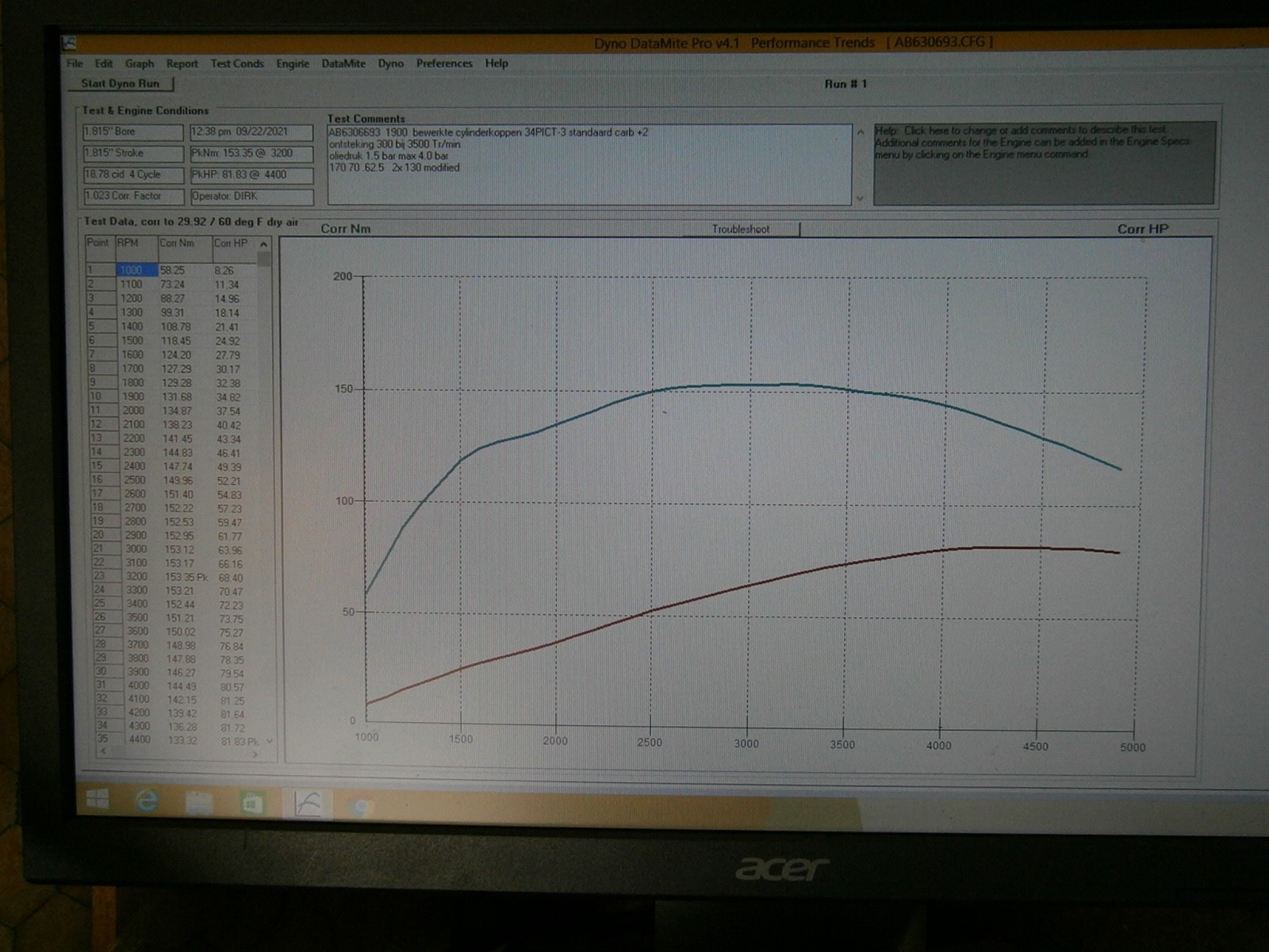 2006cc type1 motor standaard look